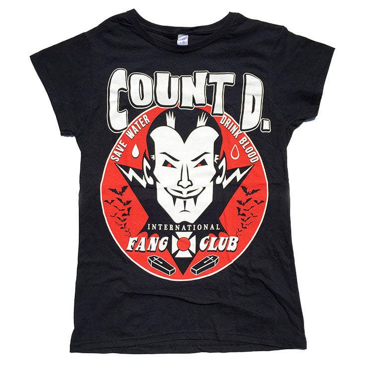 Count D. Fang Club Ladies T – Party Monster - Artist Marketplace